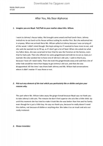 After you my dear Alphons - Engelsk - Opgaver.com