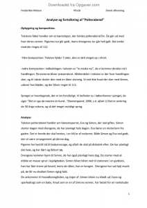 Analyse og fortolknig af polterabend - Dansk - Opgaver.com