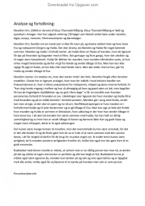 analyse og fortolkning - Dansk - Opgaver.com