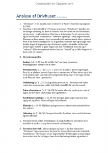 analyse af drivhuset - Dansk - Opgaver.com