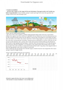 Vandets vej - Naturfag - Opgaver.com