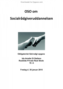 Oso - Socialrådgiver - OSO - Opgaver.com