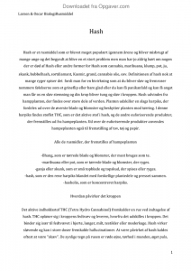 omkring hash - Biologi - Opgaver.com