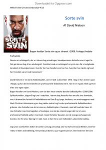 Sorte svin - Dansk - Opgaver.com