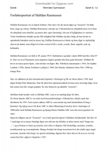 Halfdan Rasmussen forfatterportræt - Dansk - Opgaver.com