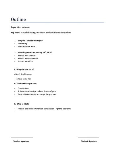 Outline - Engelsk - Opgaver.com