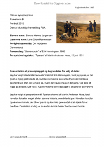 Barnemordet - Dansk - Opgaver.com