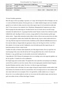 Essay. Til mine Forældres generation - Dansk - Opgaver.com