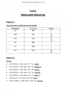 mat afl - Matematik - Opgaver.com
