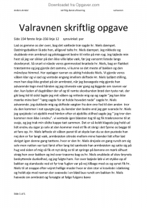 valravnen - Dansk - Opgaver.com