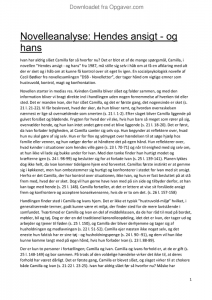 Hendes ansigt og hans - Novelleanalyse - Dansk - Opgaver.com