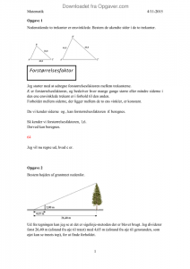 Aflevering geometri - Matematik - Opgaver.com