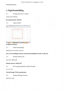 Matematik aflevering 9. - Matematik - Opgaver.com