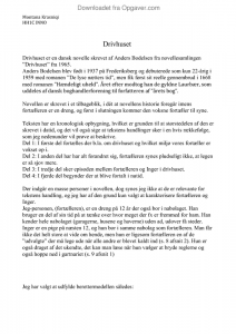 Drivhuset aflevering - Dansk - Opgaver.com