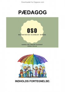 oso pædagog - OSO - Opgaver.com