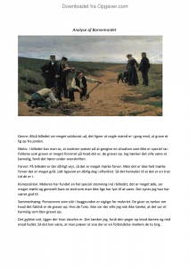 Analyse af barnemordet - Dansk - Opgaver.com