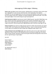 dansk jobansøgning - Dansk - Opgaver.com