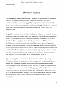 en analyse af drivhuset - Dansk - Opgaver.com