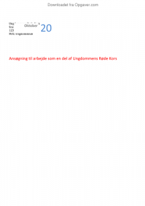 Ansøgning - Dansk - Opgaver.com