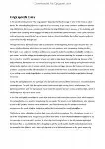 kings speech essay - Engelsk - Opgaver.com