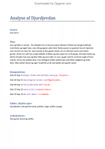 Analyse af Djurdjevdan - Dansk - Opgaver.com