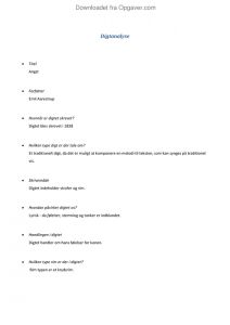 Emil Aarestrup - Angst - Dansk - Opgaver.com