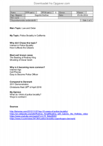 FP10 Engelsk outline - Engelsk - Opgaver.com