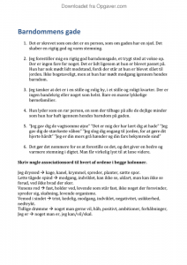 Barndommens gade - Dansk - Opgaver.com