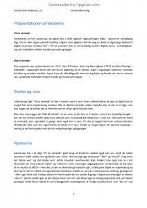 Danskanalyse med L.O.C og Emil Aarestrup - Dansk - Opgaver.com