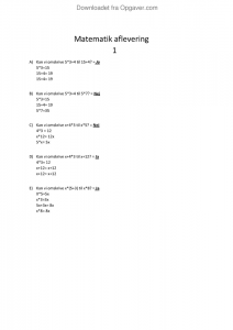 Matematik - Matematik - Opgaver.com