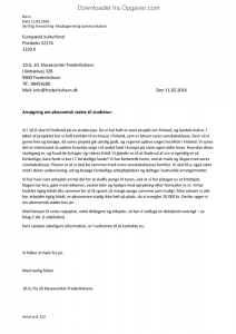 brev til dansk - Dansk - Opgaver.com