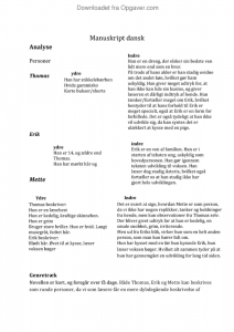 Analyse og fortolkning - den blomstrende have - Dansk - Opgaver.com