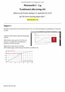 Aflevering - Statistik - Matematik - Opgaver.com