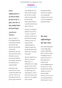 Læserbrev - Dansk - Opgaver.com