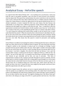 Emma Watson - He For She - Engelsk - Opgaver.com