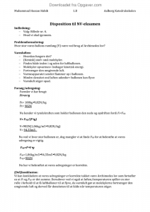 Disposition NV-eksamen - Fysik - Opgaver.com