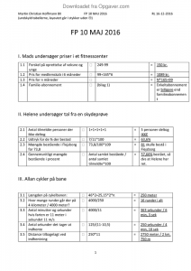 FP10 MAJ 2016 - Matematik - Opgaver.com