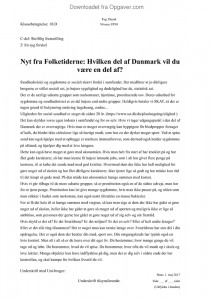 En syg forskel - Dansk - Opgaver.com