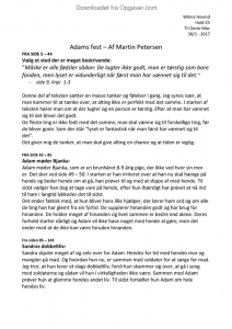 Adams fest - Dansk - Opgaver.com