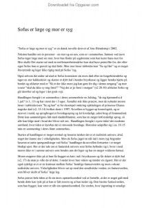 sofus er læge og mor er syg - Dansk - Opgaver.com