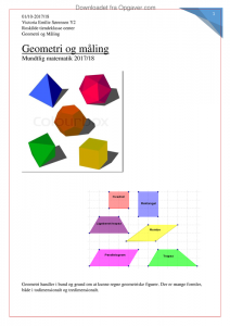 geometri og måling - Matematik - Opgaver.com