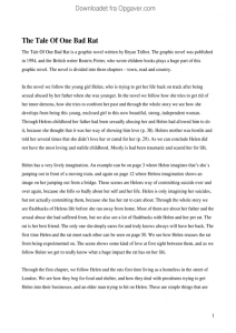 A Tale Of One Bad Rat - Engelsk - Opgaver.com