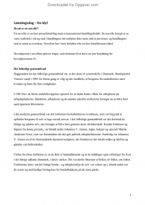 Lønningsdag - En idyl - Dansk - Opgaver.com