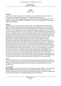 Intet - Dansk - Opgaver.com