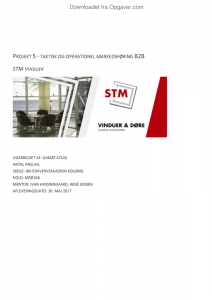 STM vinduer - Virksomhedsinf. - Opgaver.com