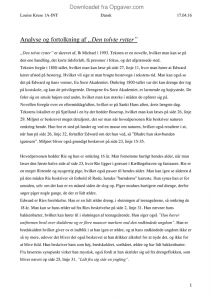 Analyse og fortolkning af den tolvte rytter - Ib Michael - Dansk - Opgaver.com