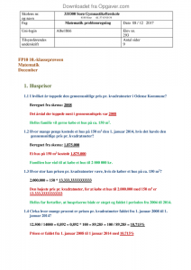 fp10 matematik december 2014 - Matematik - Opgaver.com
