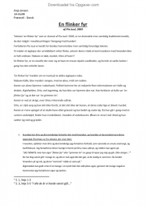 En flinker fyr - prøvestil - Dansk - Opgaver.com