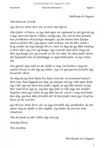 Brev - Dansk - Opgaver.com