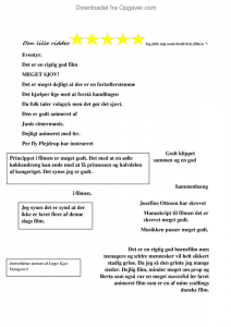 Den lille ridder analyse - Dansk - Opgaver.com